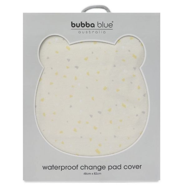 Bubba Blue Terrazzo Change Pad Cover Wheat