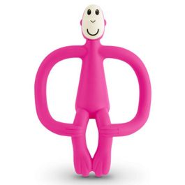 Matchstick Monkey Teething Toy and Gel Applicator Pink